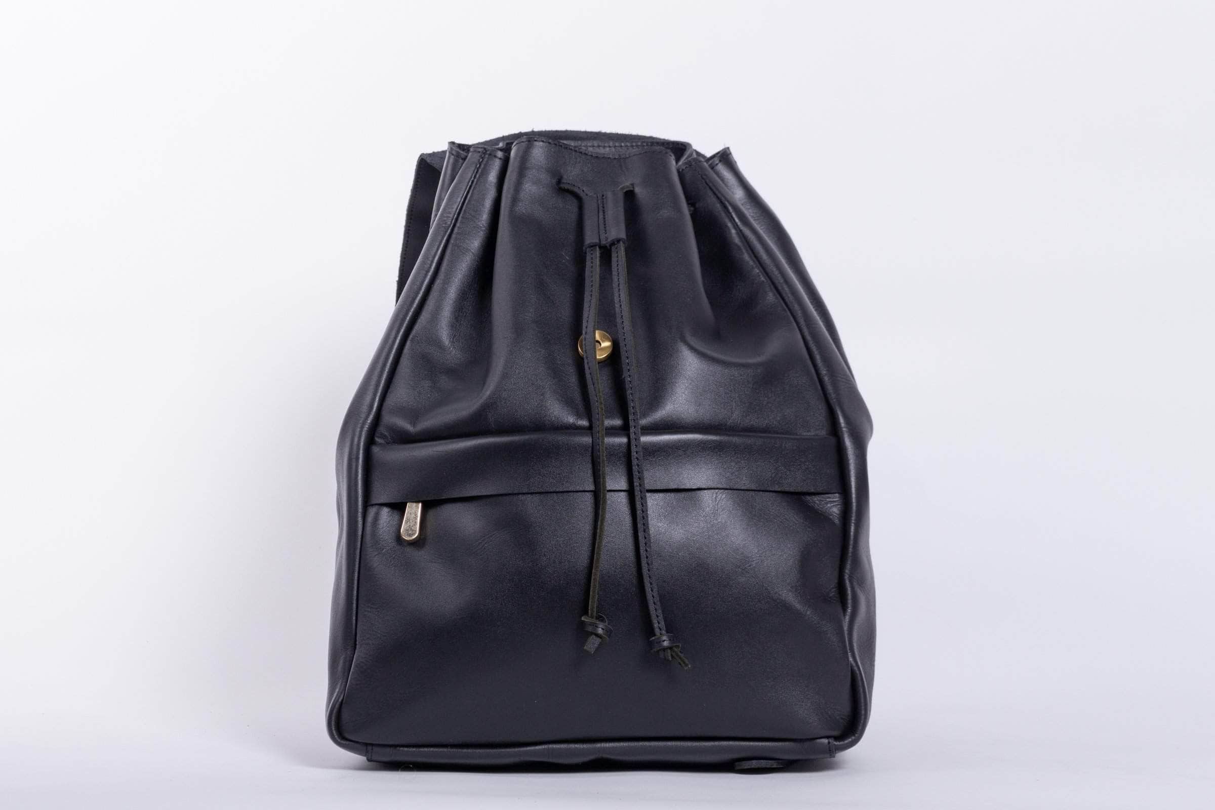 PRE-ORDER - Enku Leather Backpack - Black – UnoEth